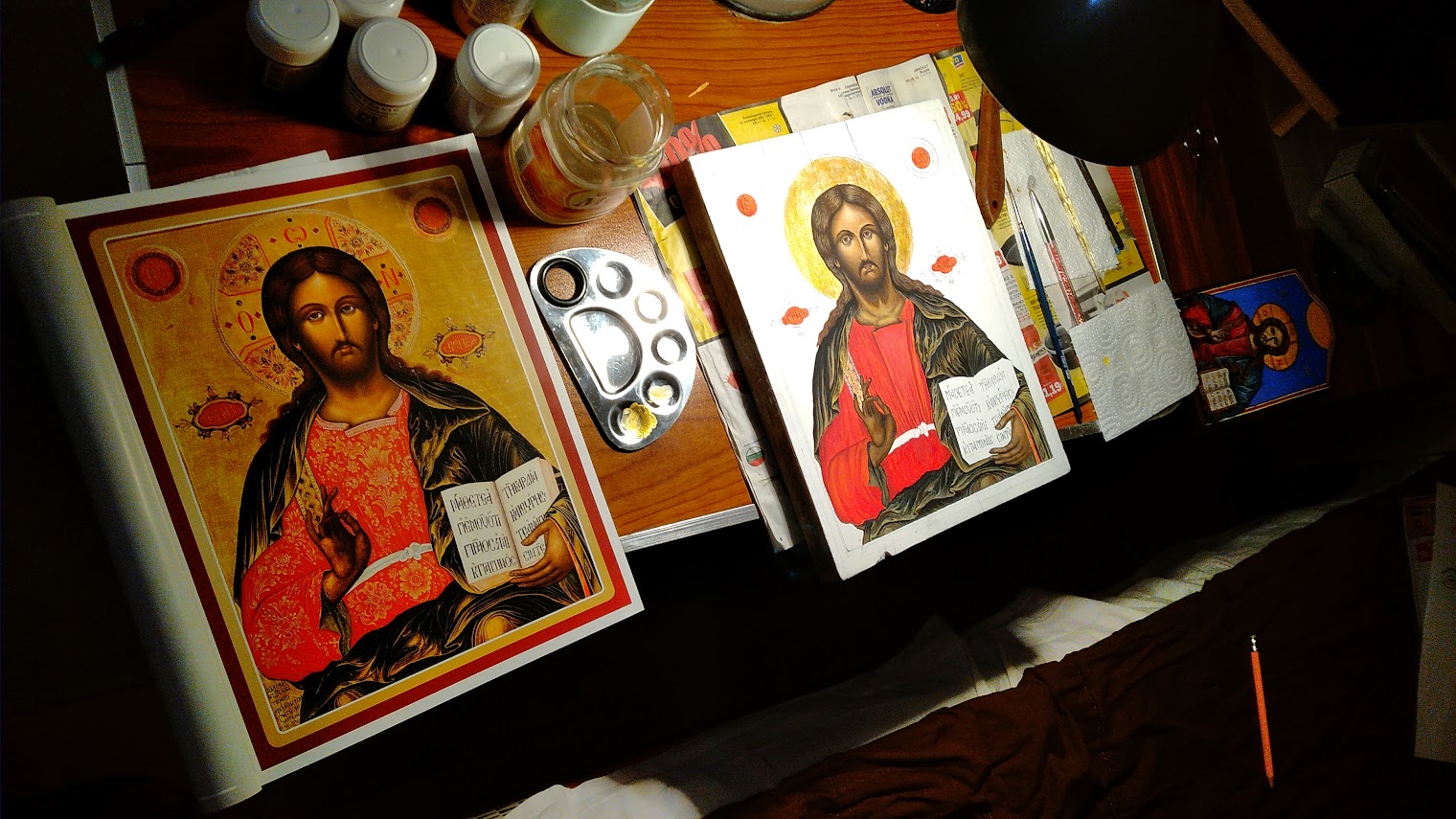 New endeavor - Orthodox Icons Painting - Vanina's Art works